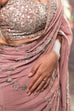 Light Pink Saree with Unstitched Blouse (Made on Order) – Dri By Himadri